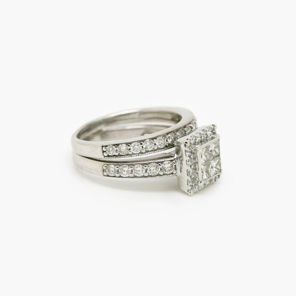 Fused Diamond Ring In 18ct White Gold | Diamond Rings | Fused Rings ...